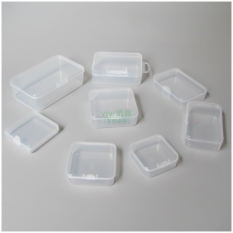 Small Transparent Plastic Storage Box for ID Cards and Samples