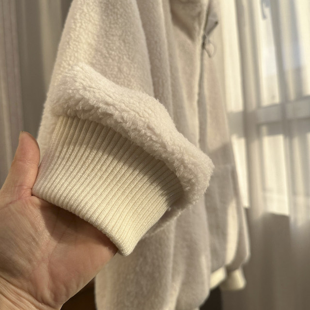 Good luck! Lazy style loose wide version thickened hooded warm wheat ...