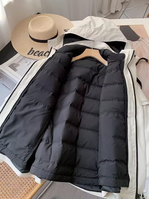 Peng Duan three-in-one! New winter couple style loose and removable ...