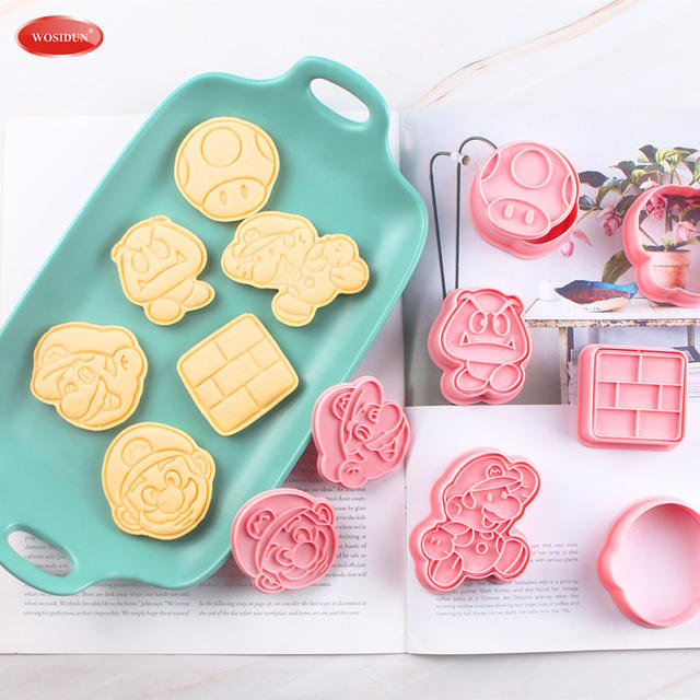 Super Mario Mario biscuit mold bakery home 3d stereo cartoon press type ...