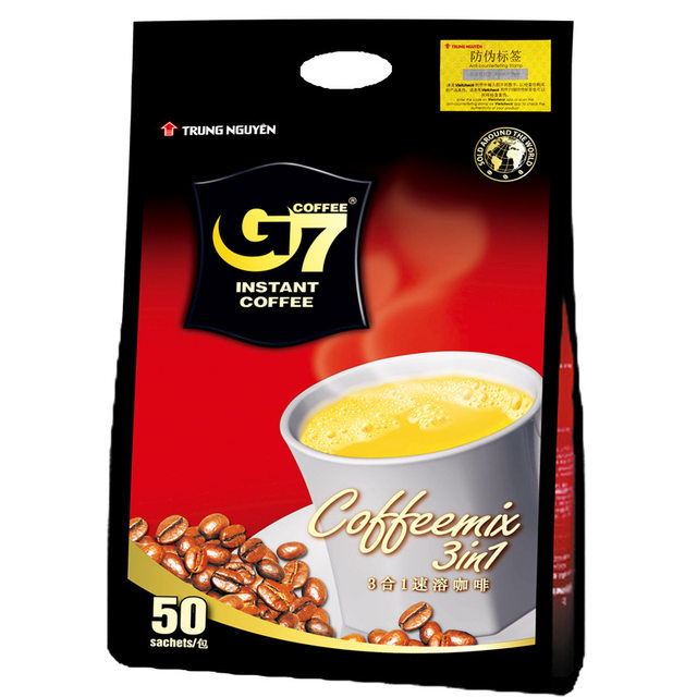 Vietnam imported Zhongyuan G7 three-in-one instant coffee powder 50 ...