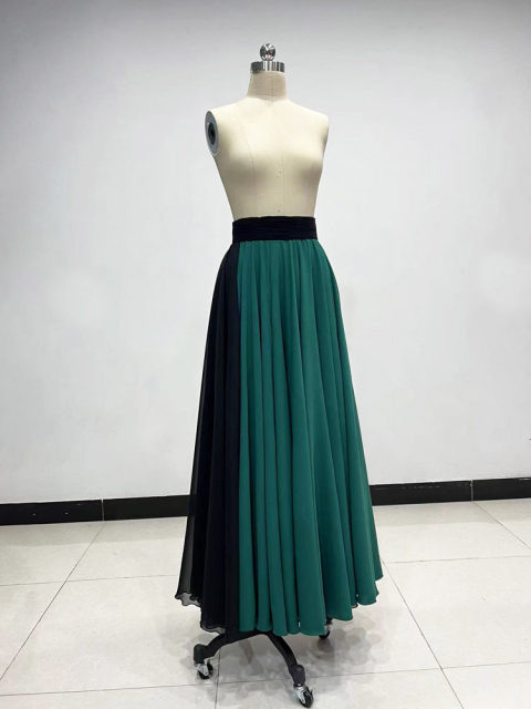 Tibetan dance practice skirt Mongolian dance costume female performance dance costume large ...