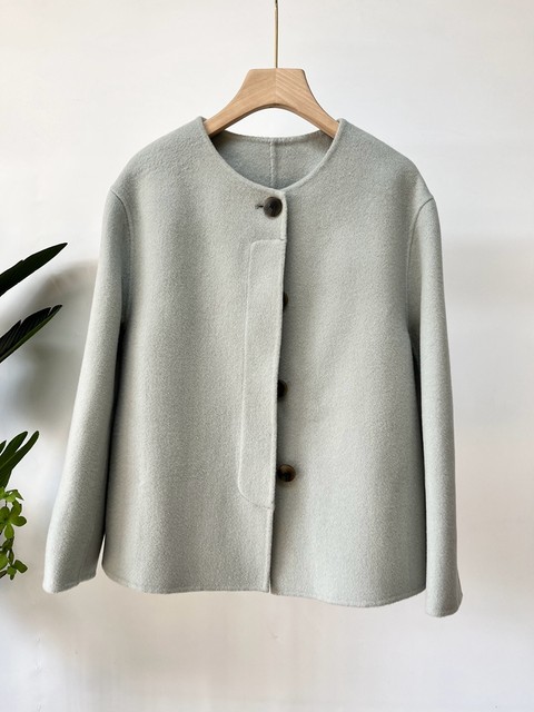 Mom big size new style dual -sided cashmere without collars, spring ...