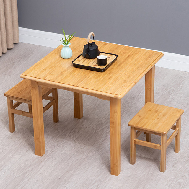 Square table home small square table solid wood small apartment square ...