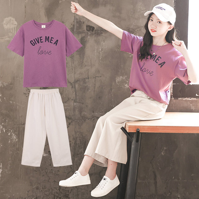 Girls Summer Wear Set 2024 New Children's Wear Western Style Internet ...