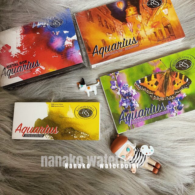 RS Polish watercolor ROMANSZMAL handmade solid watercolor paint set 12 ...