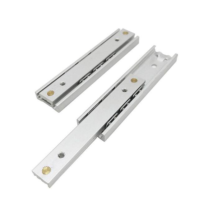 Ultra-Short 60mm Linear Pull-Out Sliding Small Drawer Track, Two-Way 2 ...
