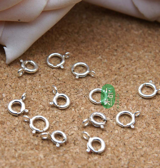 s925 Sterling Silver Pearl Necklace Clamps Bracelet Connection Clamps ...