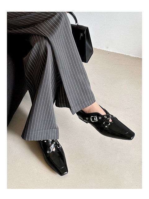 Fashionable niche wear~British style retro small leather shoes for ...