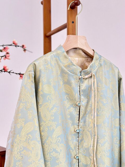 New Chinese women's tops, Chinese style high-end satin shirt, spring ...