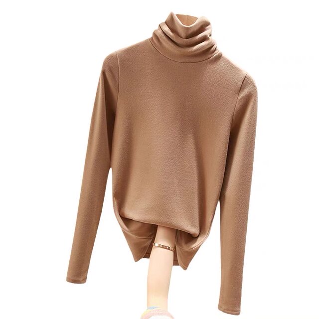 Double -sided virtue high -necked bottom shirt women's clothing autumn ...