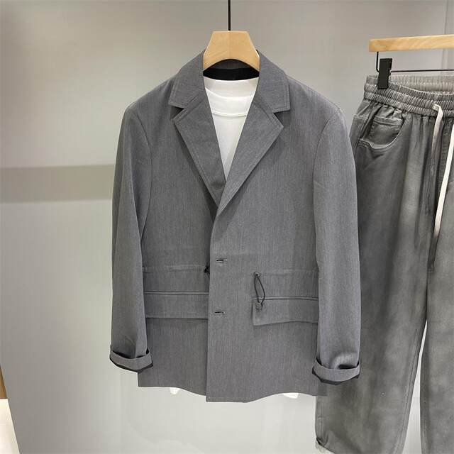 2025 spring new Japanese loose retro simple casual blazer men's ...