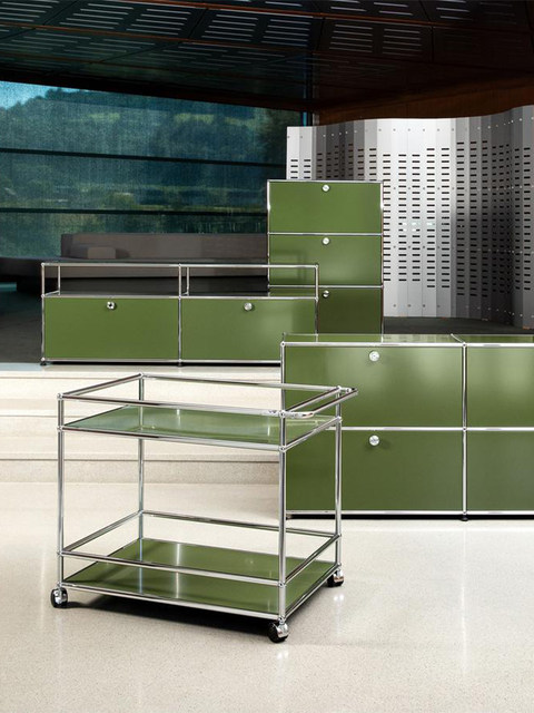 Second-hand USM module sideboard against the wall integrated storage ...