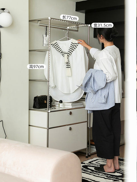 Second-hand USM module combination stainless steel wardrobe small ...