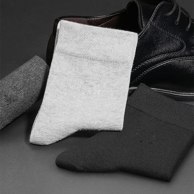 Socks men's mid-calf socks spring, summer and autumn business men's ...
