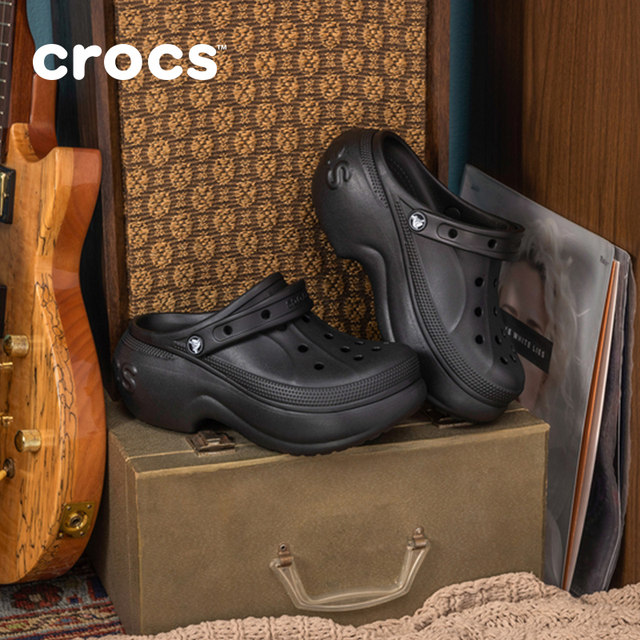 Crocs Bella Crocs Crocs Beach Shoes Baotou Women's Shoes Thick-soled ...