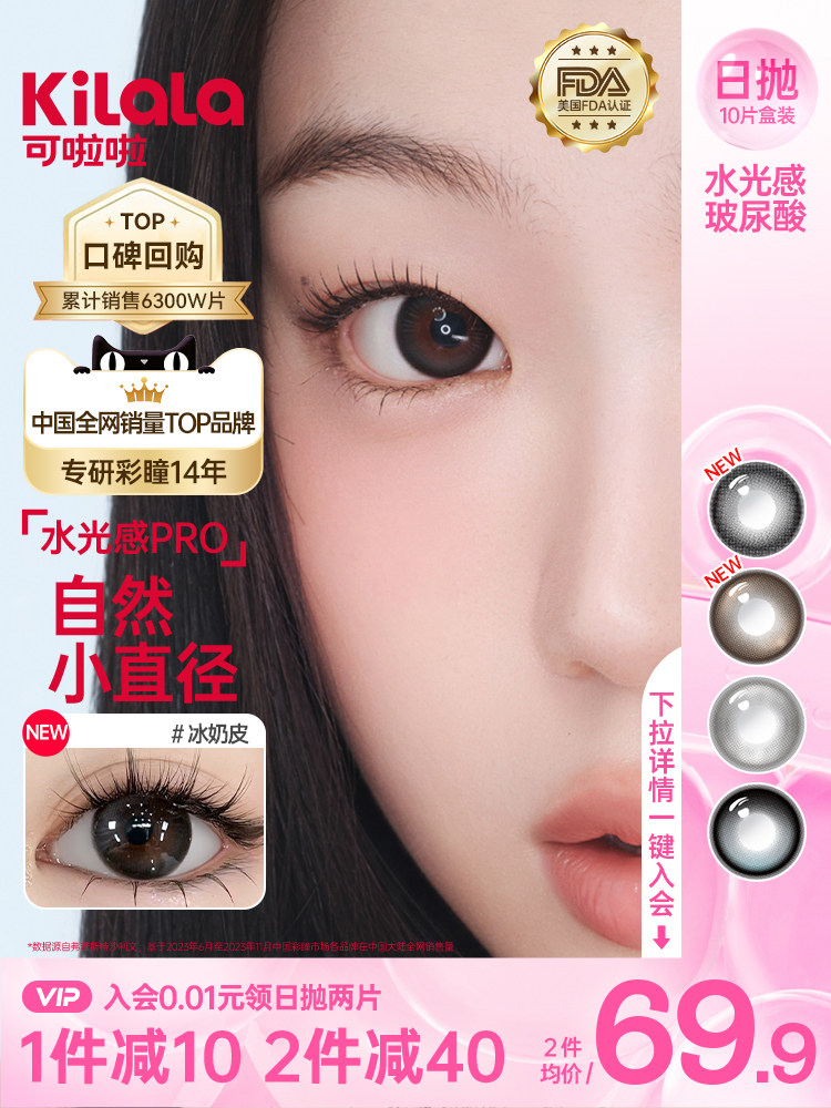 Lentile de Contact Canlala Acid Hialuronic - 10 Lentile Zilnice de ...