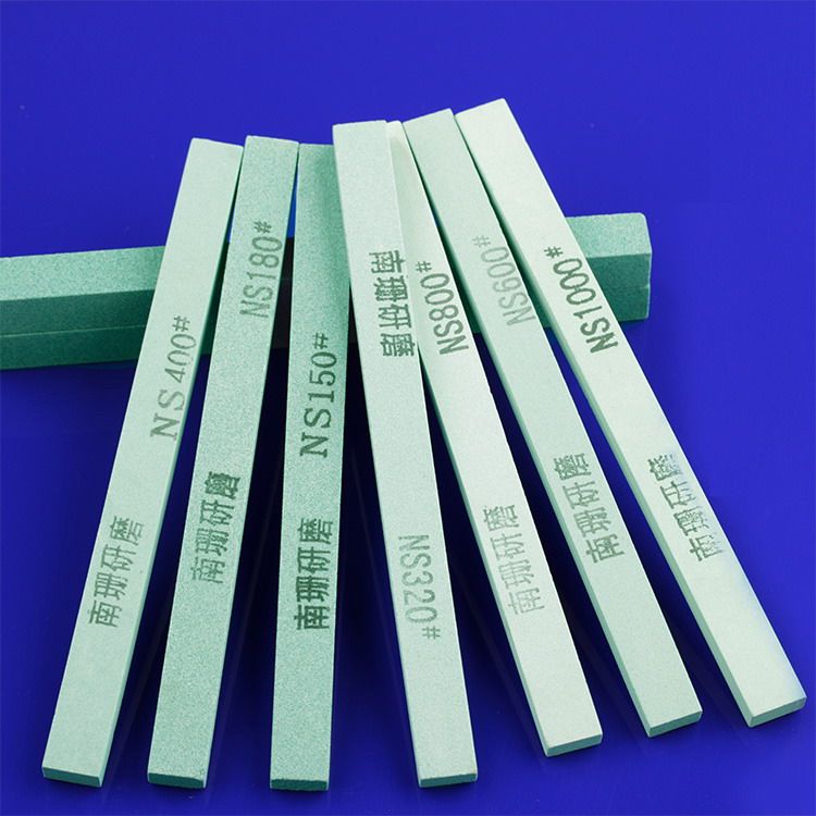 Nanshan Silicon Carbide Oil Stone 150x6x12mm - Green Grinding Stone