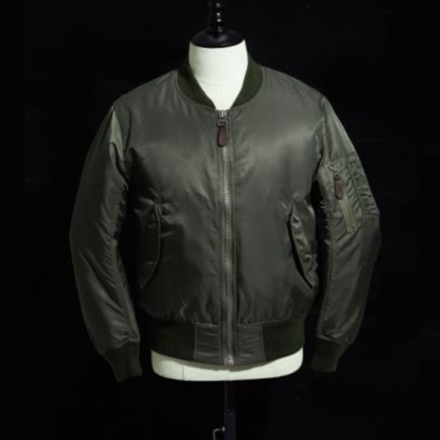 Autumn and winter new solid color MA-1 flight jacket Air Force One ...