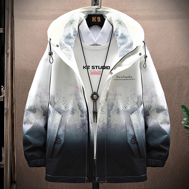 Men's trend jacket spring and autumn casual jacket tide tide brand ...