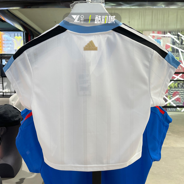 ADIDAS Adidas women's short-sleeved sports casual loose breathable ...