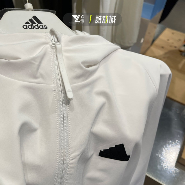 Genuine ADIDAS men's loose knitted sports casual hooded jacket IN1843