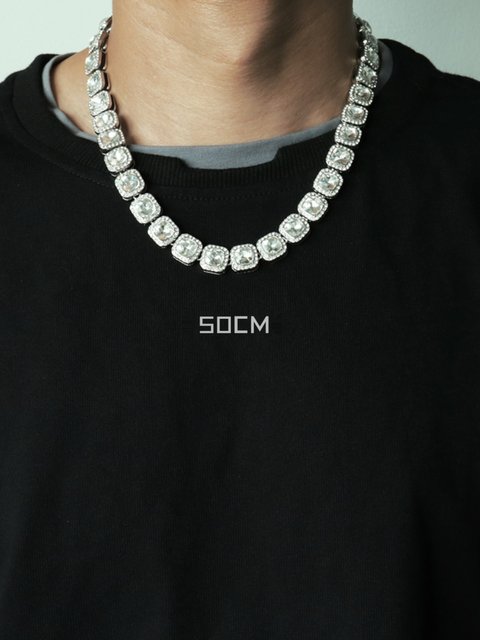 European and American INS full diamond rock sugar necklace American ...