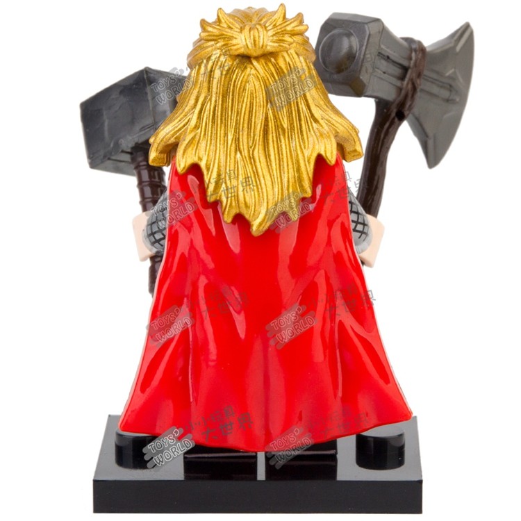 Compatible with LEGO Avengers Bearded Thor Storm Warhammer Hard Cloak ...