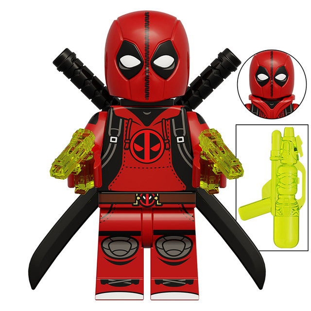 Compatible with LEGO deadpool Deadpool Wolverine battle-damaged version ...