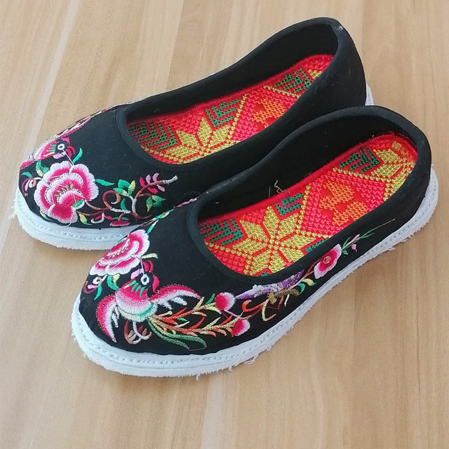 Thousand layer bottom cloth women's pure handmade bottom women's shoes ...