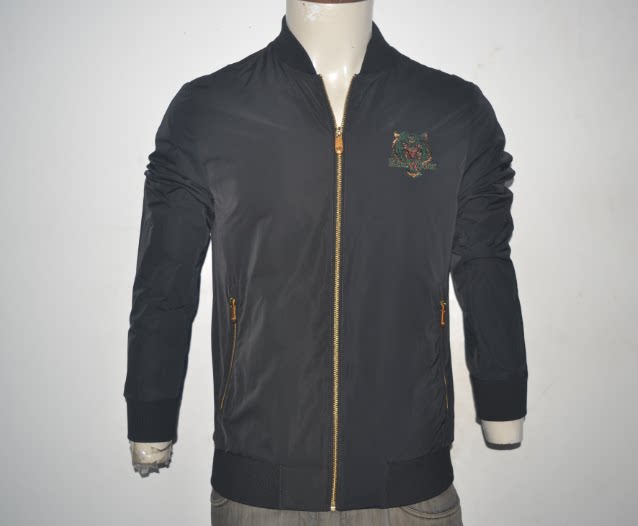 LDBE Men's Autumn and Winter Threaded Collar Jacket Work Embroidered ...