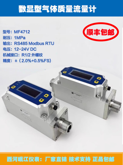 Silicon Xiang MF4712/MF4719 new energy gas mass flow meter nitrogen oxygen CO2 argon air