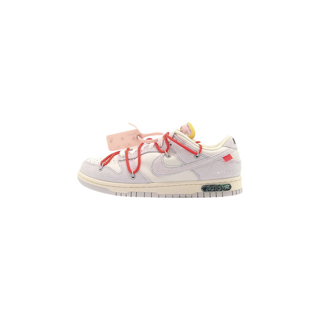 Nike Dunk Low the 50 Nike Ow Collaboration Gray and White Multi-Color ...