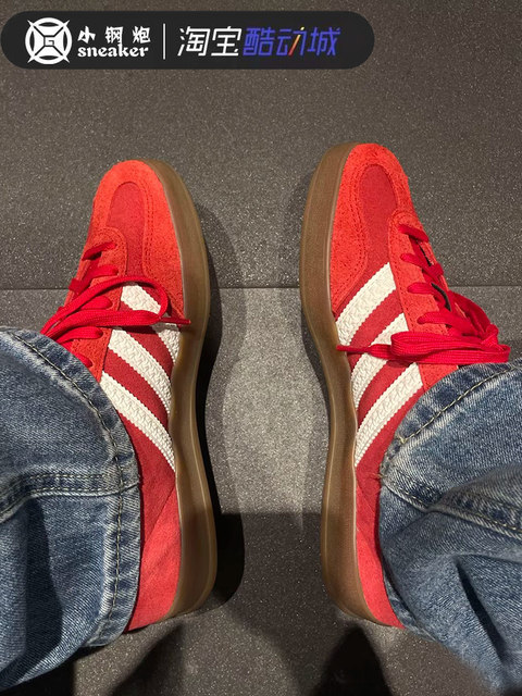 Adidas Handball Spezial Red men and women couples low-top casual genre ...