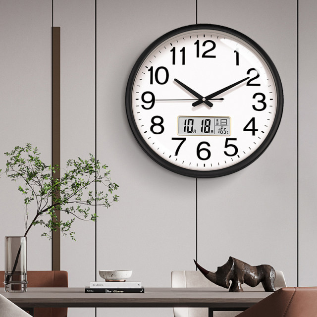 TIMESS clock wall clock living room silent clock wall calendar home ...