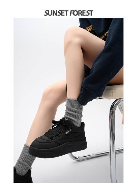 Forest Forest Bread Bread Shoes Female thick bottom 2024 autumn and ...