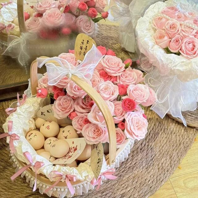 Maternity confinement basket watermelon basket flower basket fruit ...