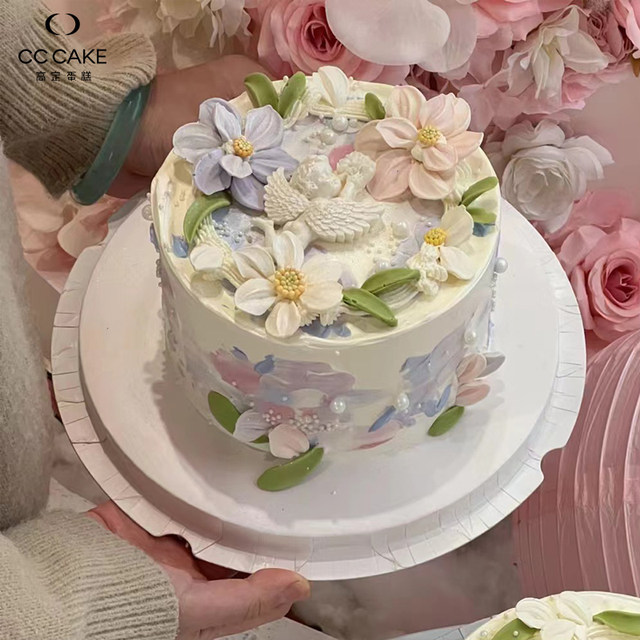 CCCAKE Goddess Garden Cream Cake Goddess Day cake sent to girls in Beijing