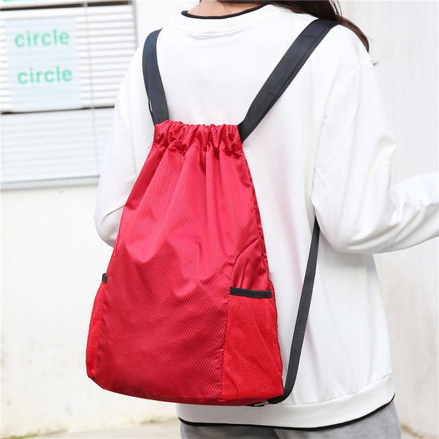 Lightweight drawstring backpack men's outdoor sports fitness backpack ...