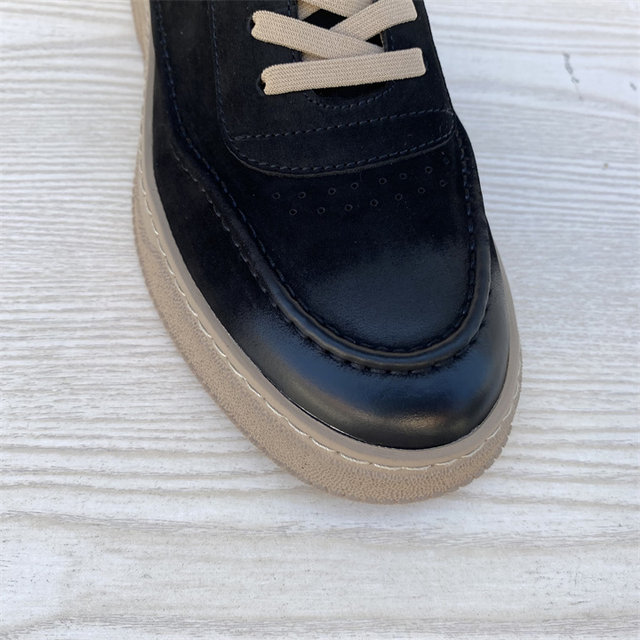 Broken -code shoe special leather men's toe -toe layer cowhide scratch ...