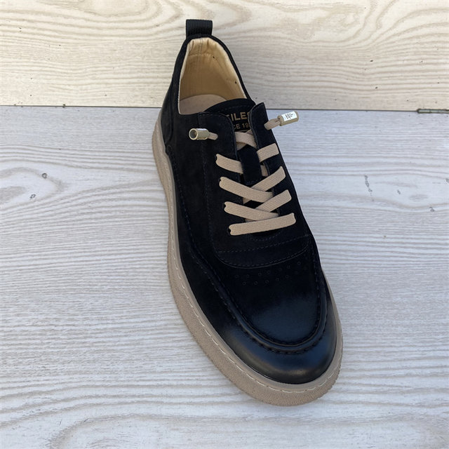 Broken -code shoe special leather men's toe -toe layer cowhide scratch ...