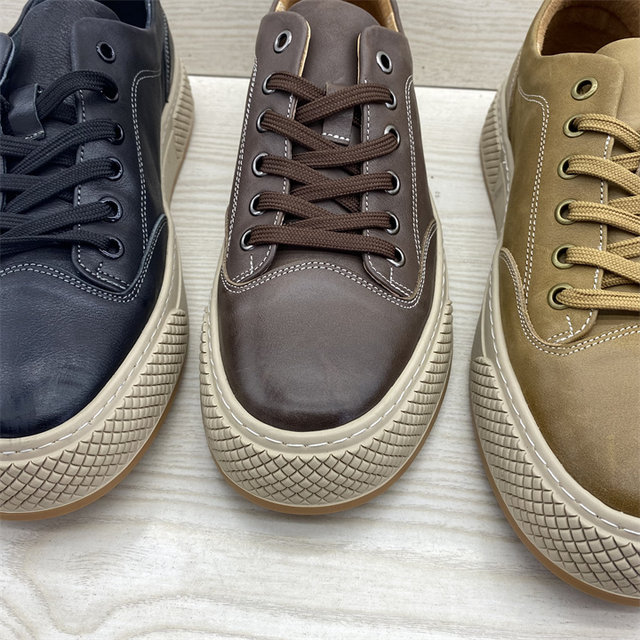 Broken code shoes special price genuine leather men's toe layer cowhide ...