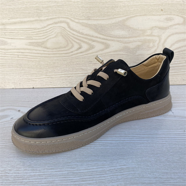 Broken -code shoe special leather men's toe -toe layer cowhide scratch ...