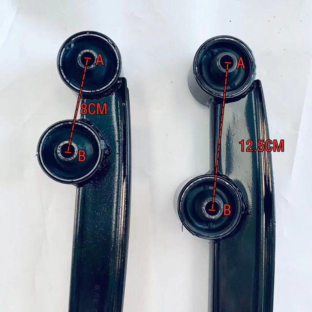 Electric three- and four-wheeled vehicle arm chassis upper and lower ...