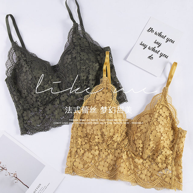 Langsha lace underwear women's seamless tube top sling sexy beautiful ...