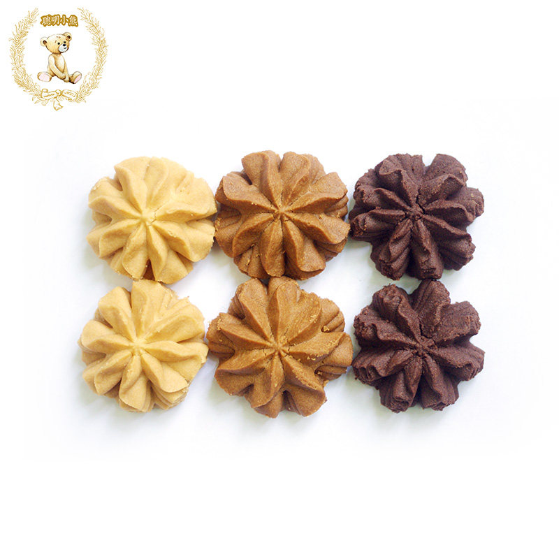 Hong kong jenny cookies smart bear biscuits à trois saveurs de fleurs ...