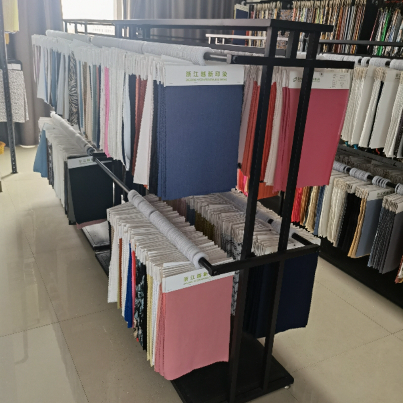 Fabric elevator display rack floor-standing island cloth board shelf ...