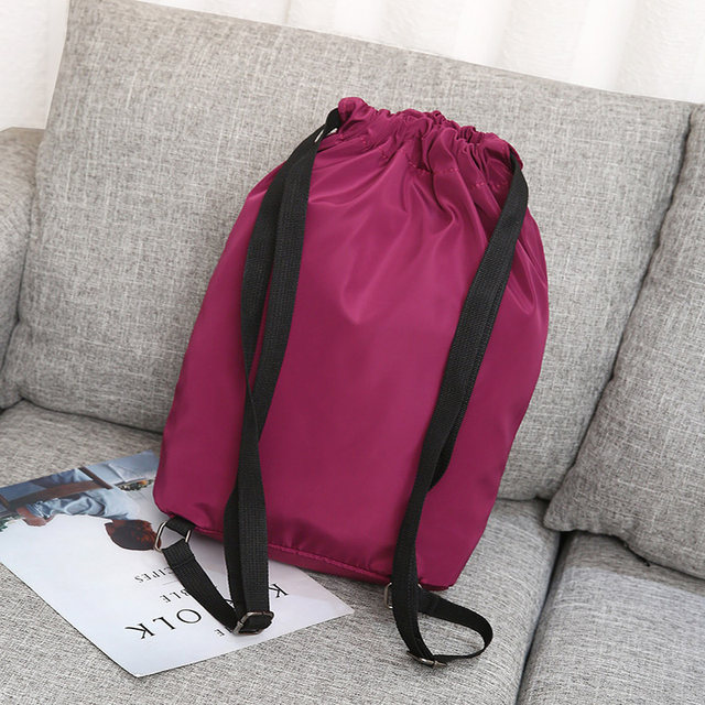 Waterproof drawstring backpack, fashionable Korean popular Mori women's ...