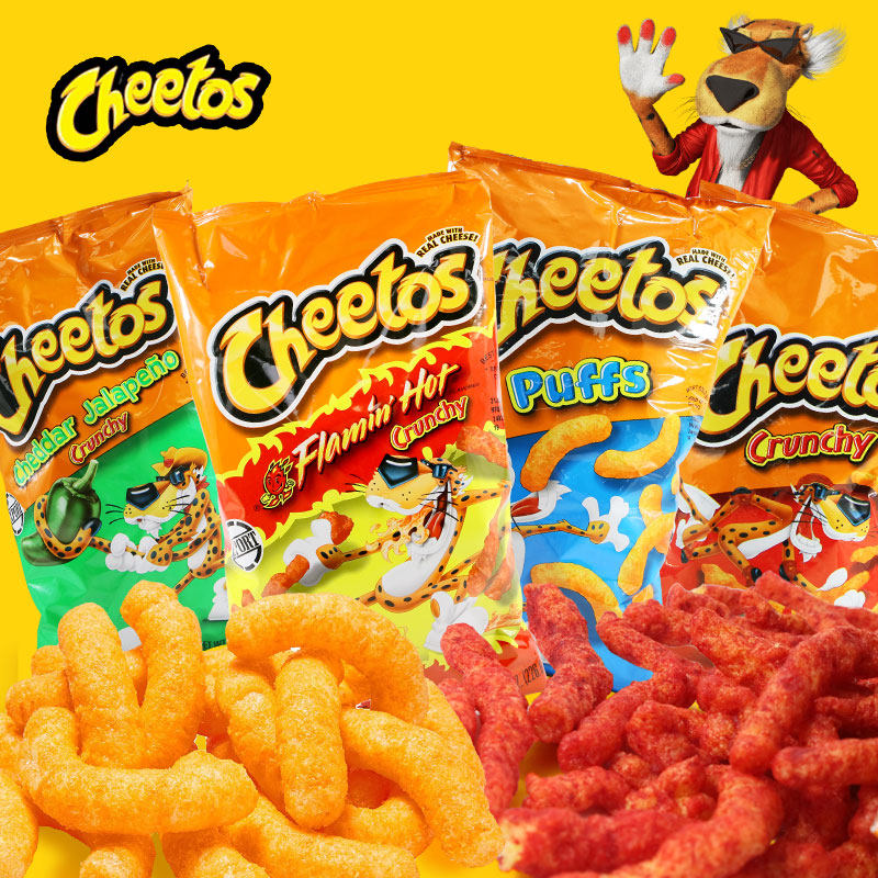 Cheetos Imported from the United States Crispy Hot Cheese Corn Chestnut ...