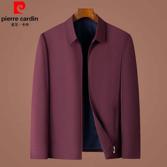 Pierre Cardin Spring and Autumn Executive Jacket Men's Top Stand Collar ...